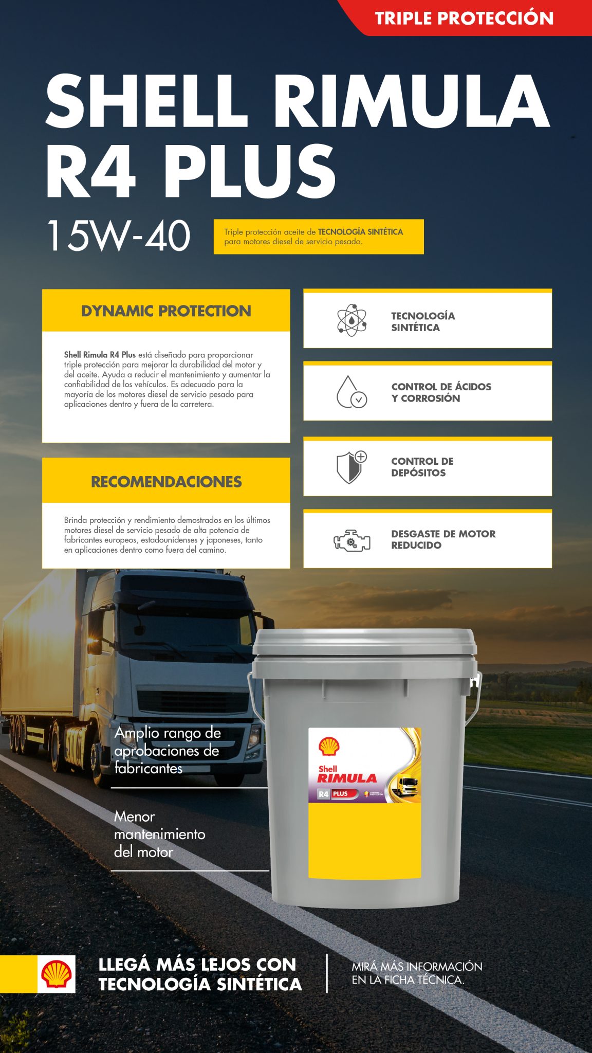 Shell Rimula R4 Plus 15W-40 - Grupo Sorbona Berria